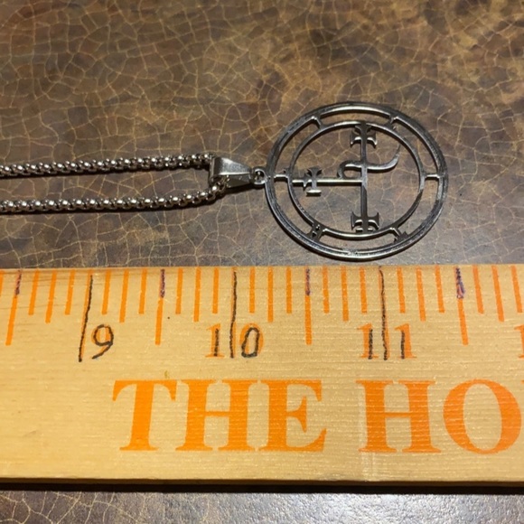 Jewelry | Lilith Sigil Silver Necklace Jewelry Witch Deity Fallen Angel ...